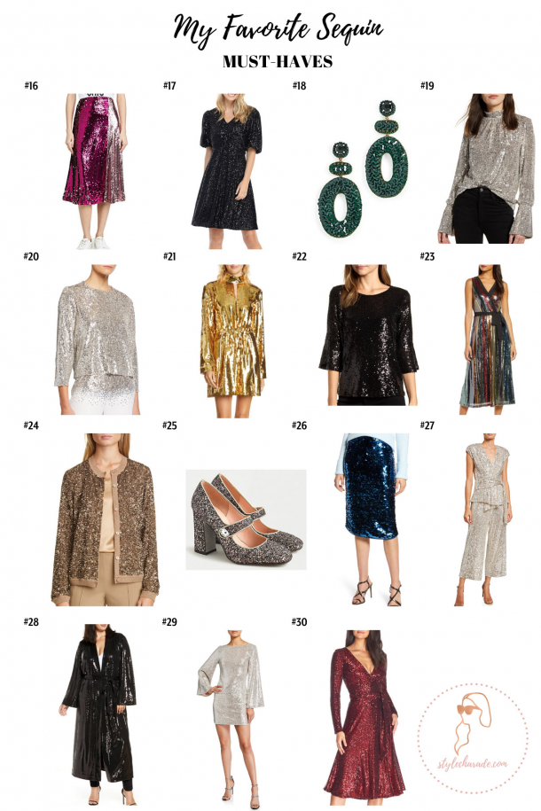 Holiday Sequins Blogger Shopping Guide - Style Charade