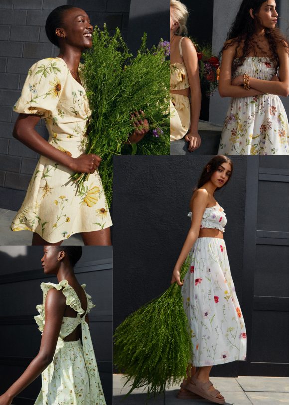 H&M Handpainted Floral Collection | HM Spring Dresses - Style Charade