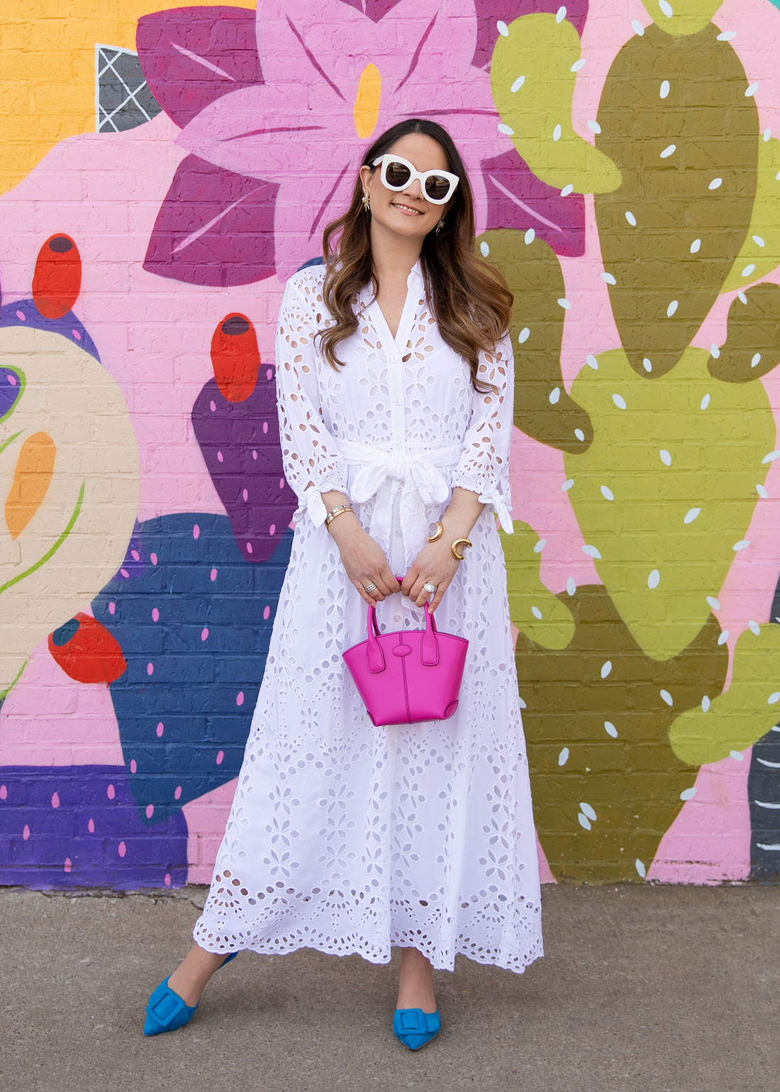My Go-To Lilly Pulitzer White Eyelet Dress for Spring - Style Charade